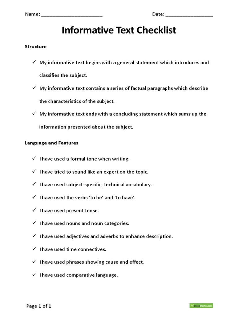 Informative Writing Guide | PDF | Language Arts & Discipline