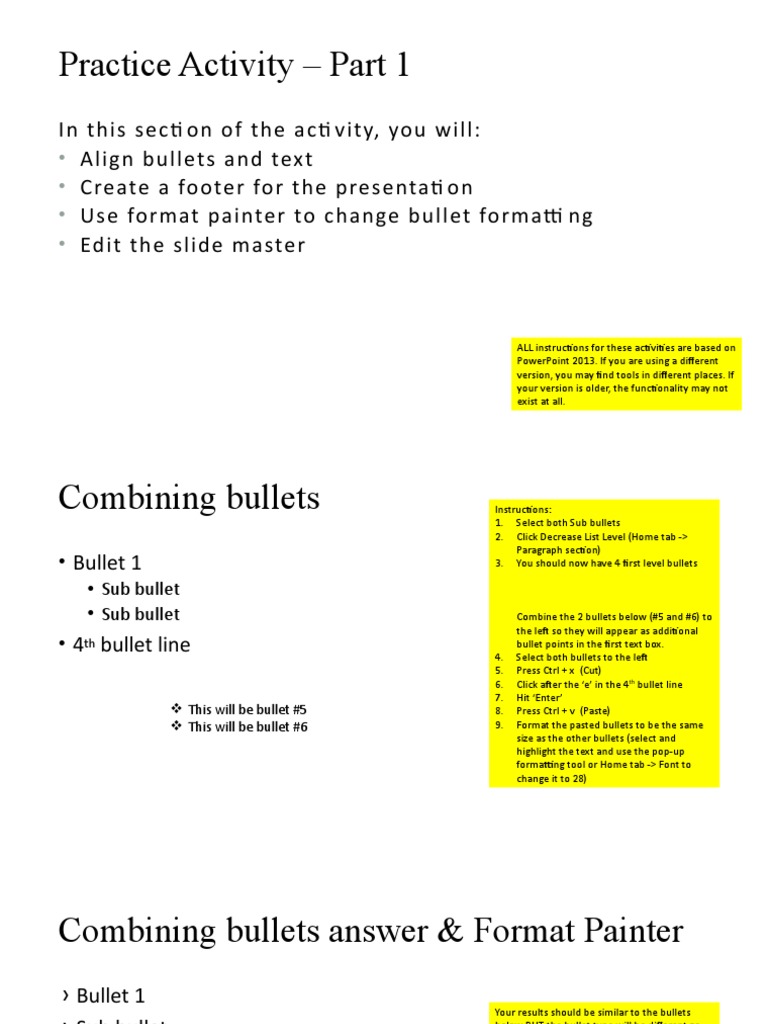 Effective Business Presentations in PowerPoint - Practice Activity ...