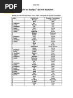 Jeaic Ar Scoil Bileog Oibre | PDF