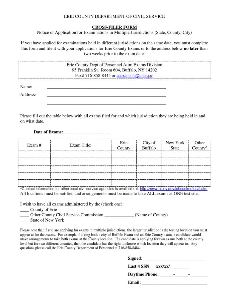 EC Personnel Form - Exams Cross-Filer 2015 | PDF | Tests | Test ...