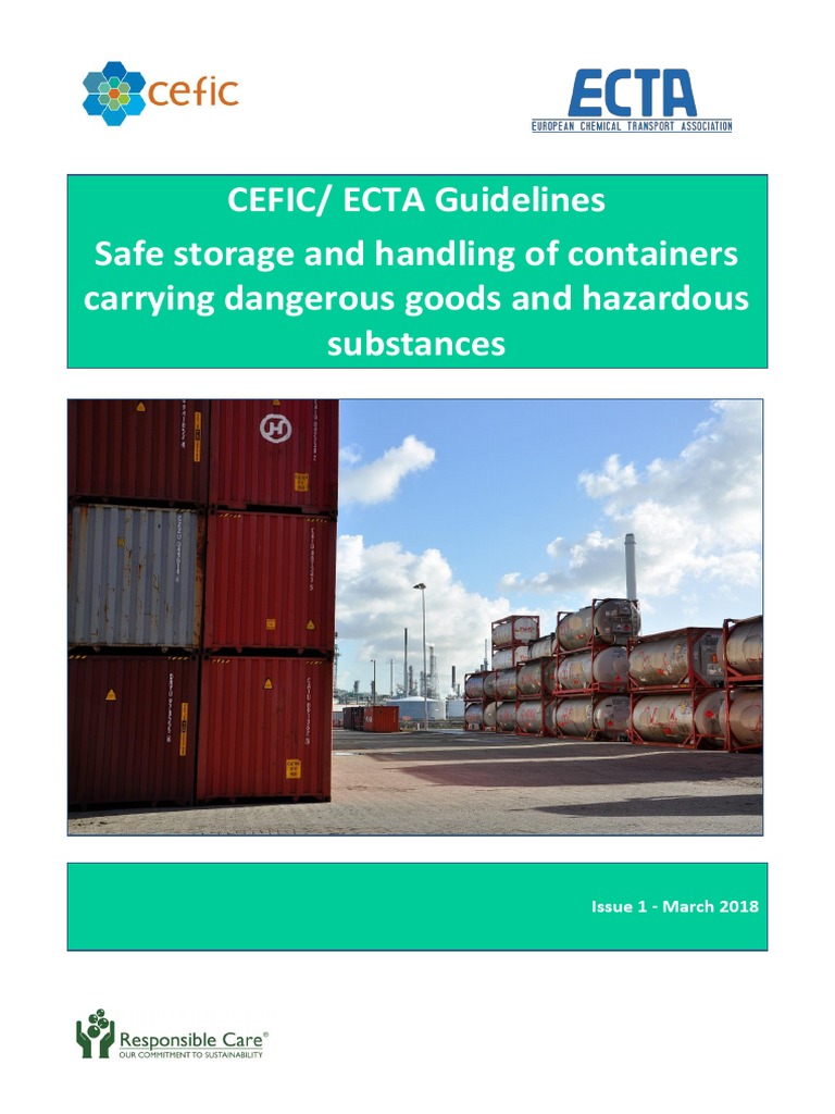 Safe Storage Handling Containers Carrying Dangerous Goods Hazardous ...