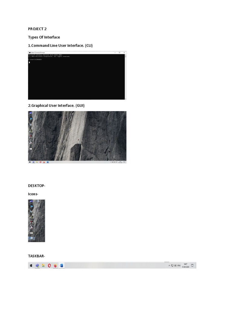 Project 2 Types of Interface | PDF