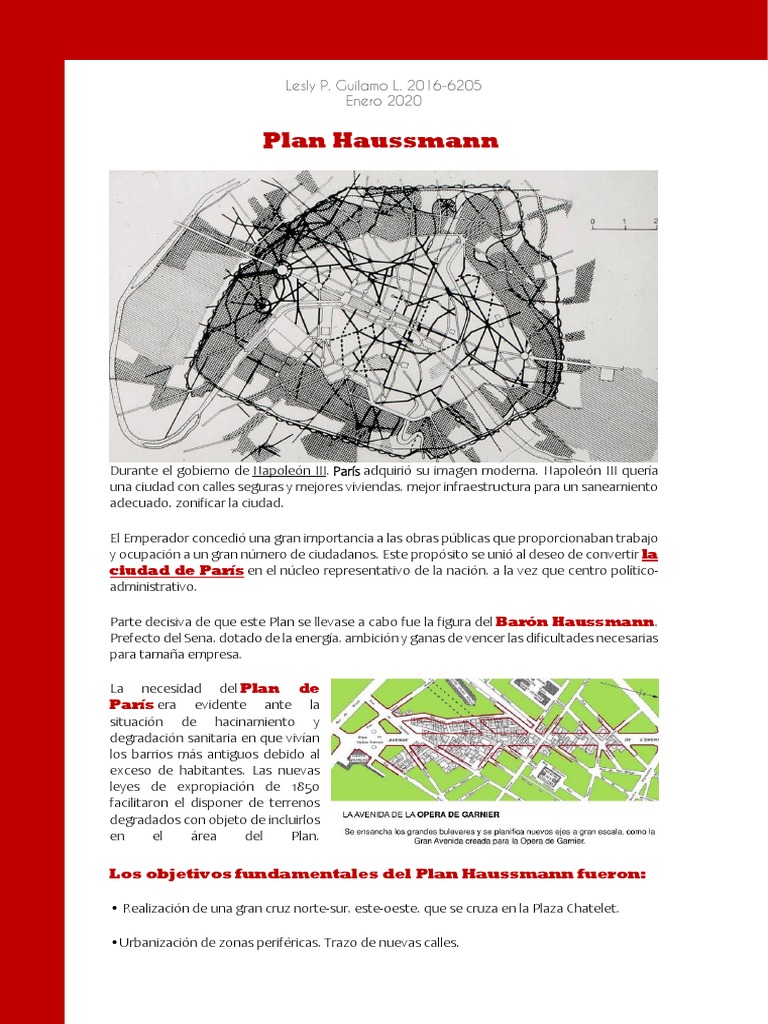 Plan Haussmann | Descargar gratis PDF | París | Transporte