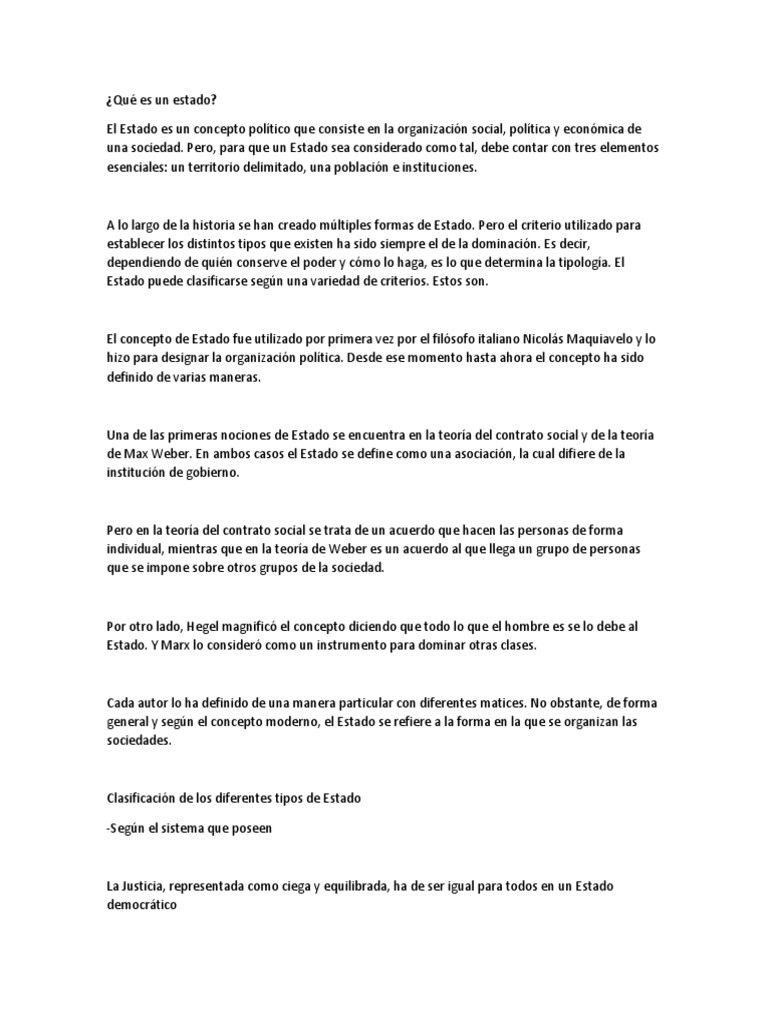 Qué Es Un Estado | PDF | Monarquía | Estado (política)