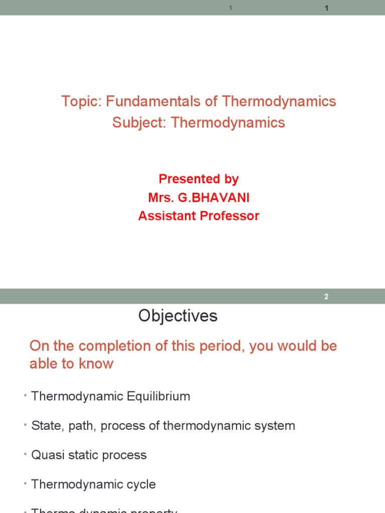 Thermodynamics Basics Guide | PDF | Heat | Thermodynamics