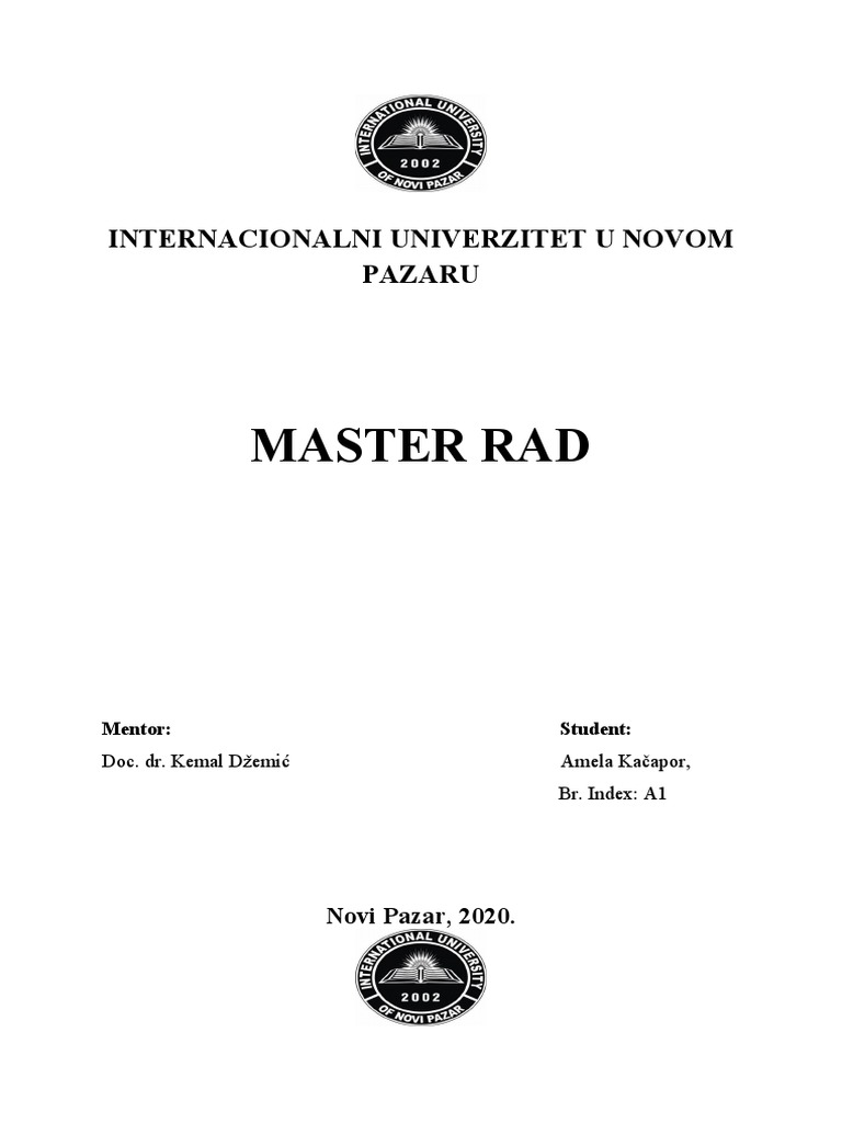 Amela MASTER RAD | PDF