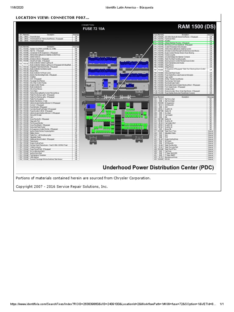 Location View: Connector F007... : Portions of Materials Contained ...