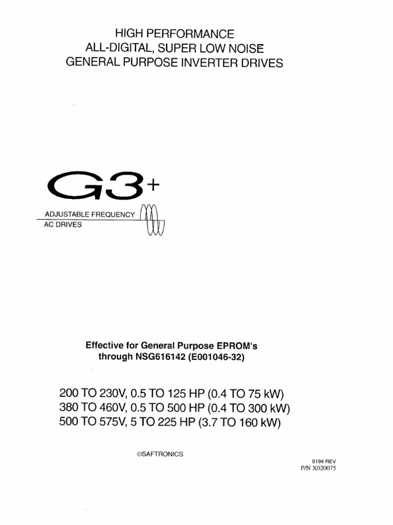 Manual Yaskawa G3 Pdf Pdf