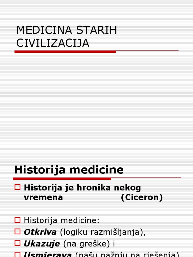Medicina Starih Civilizacija | PDF