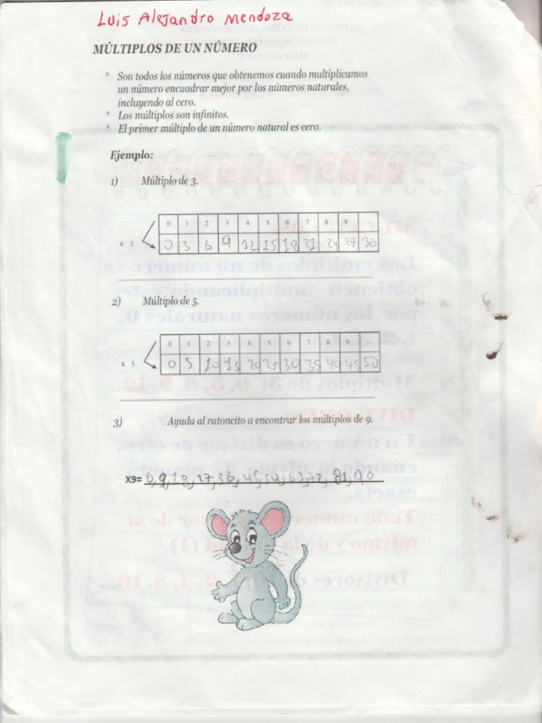 Guia Multiplos y Divisores | PDF