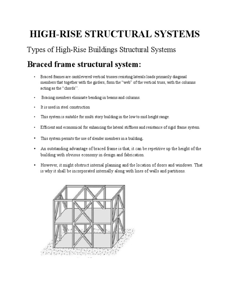 HGH Rise Structural System | PDF | Framing (Construction) | Truss
