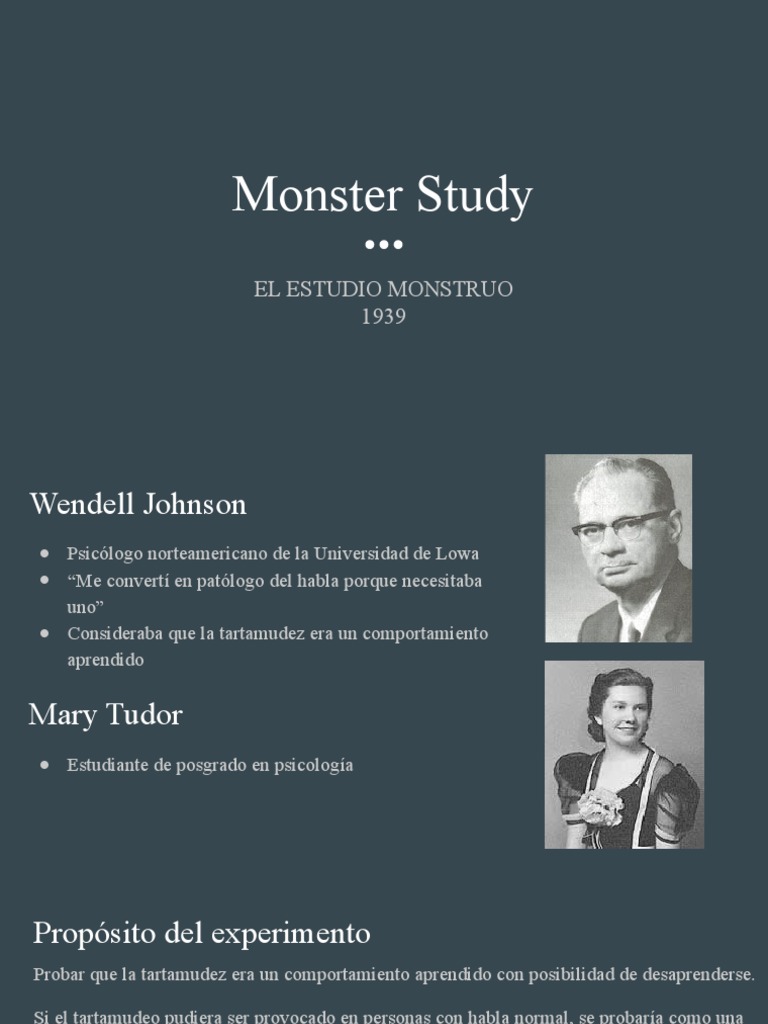 Monster Study | PDF | Tartamudeo | Neurociencia