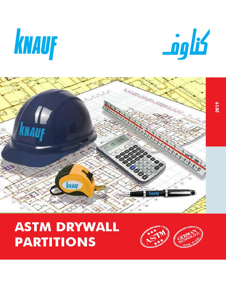 Knauf ASTM Partition Manual | PDF | Drywall | Building Engineering