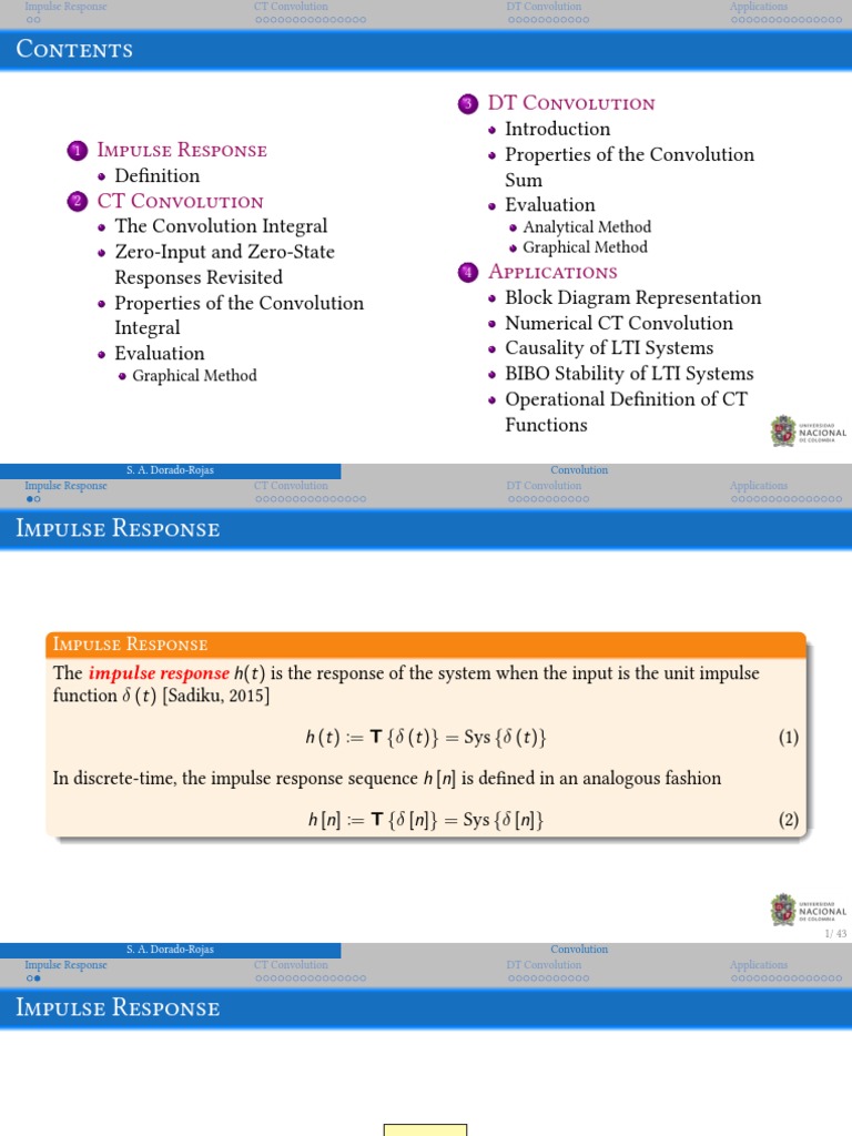 L4 - Convolution | PDF | Convolution | Applied Mathematics