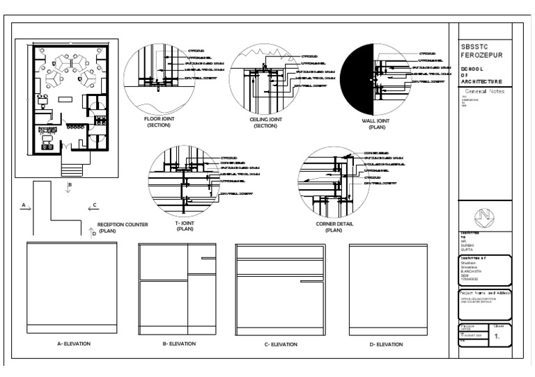Office Ceiling and Partition Details | PDF | Drywall | Construction Law