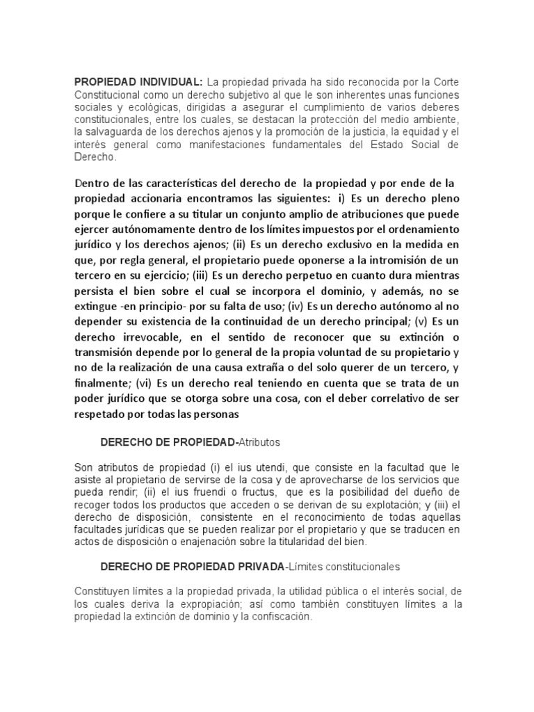 Propiedad Individual | PDF | Propiedad | Etica Aplicada