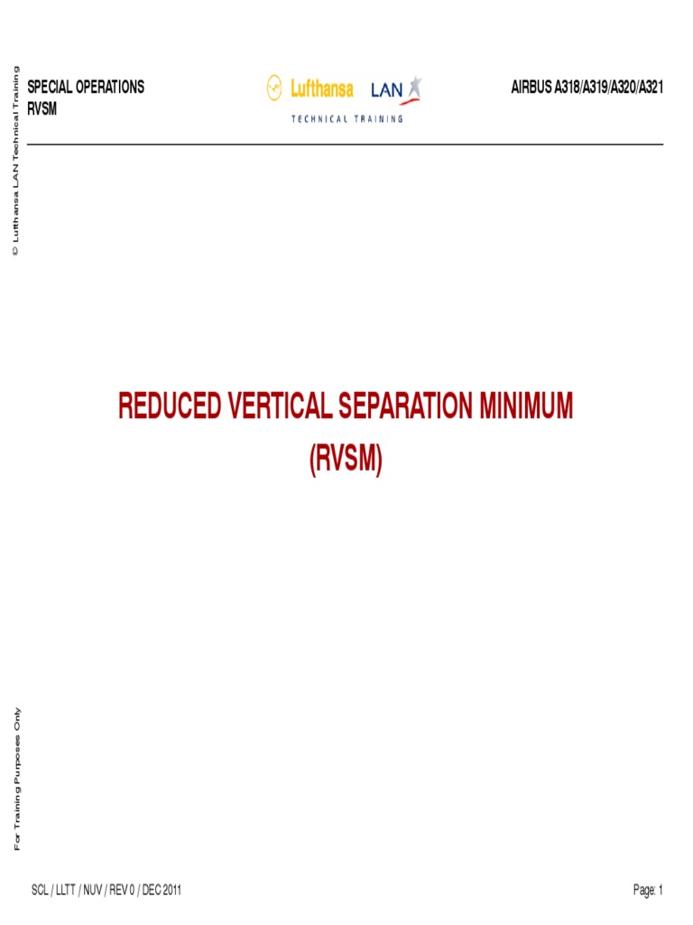 RVSM Español PDF | PDF | Aerobús | Control de tráfico aéreo