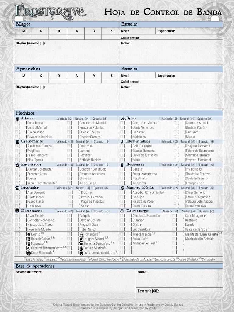 HojaDeControl v2.5 (Werty) | PDF