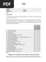 Staic Manual | PDF | Ansiedad | Validez (Estadísticas)