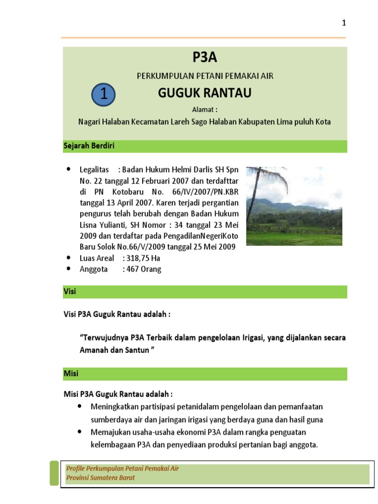 Contoh Profil P3A | PDF