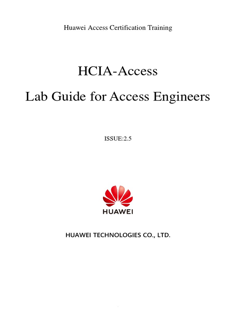 HCIA-Access V2.5 Lab Guide | PDF | Booting | Bios