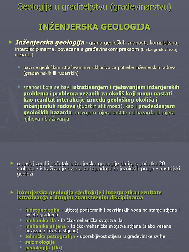 Primijenjena geol.7-INZENJERSKA GEOL. | PDF