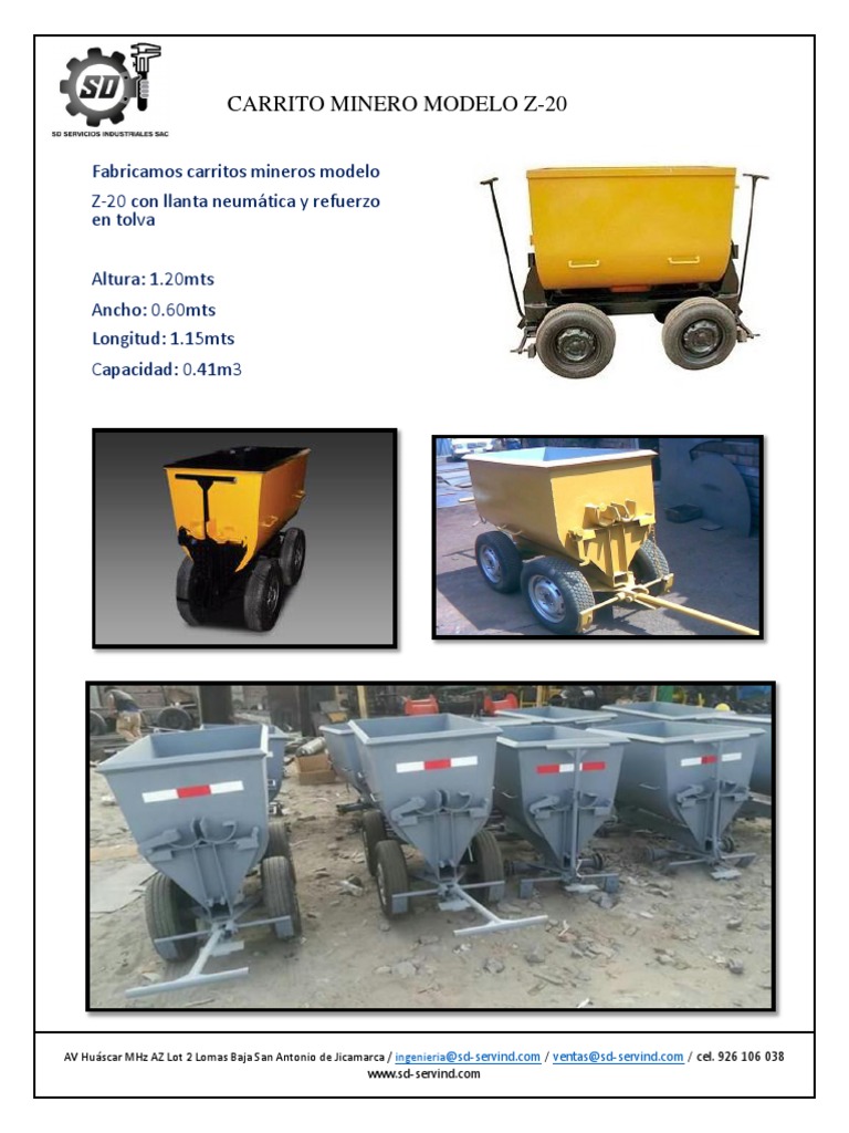 Carrito Minero Z20 | PDF