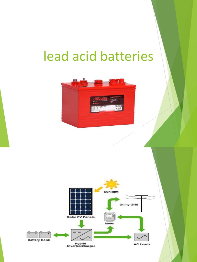 Lead Acid Batteries | PDF | Chemistry | Physical Sciences