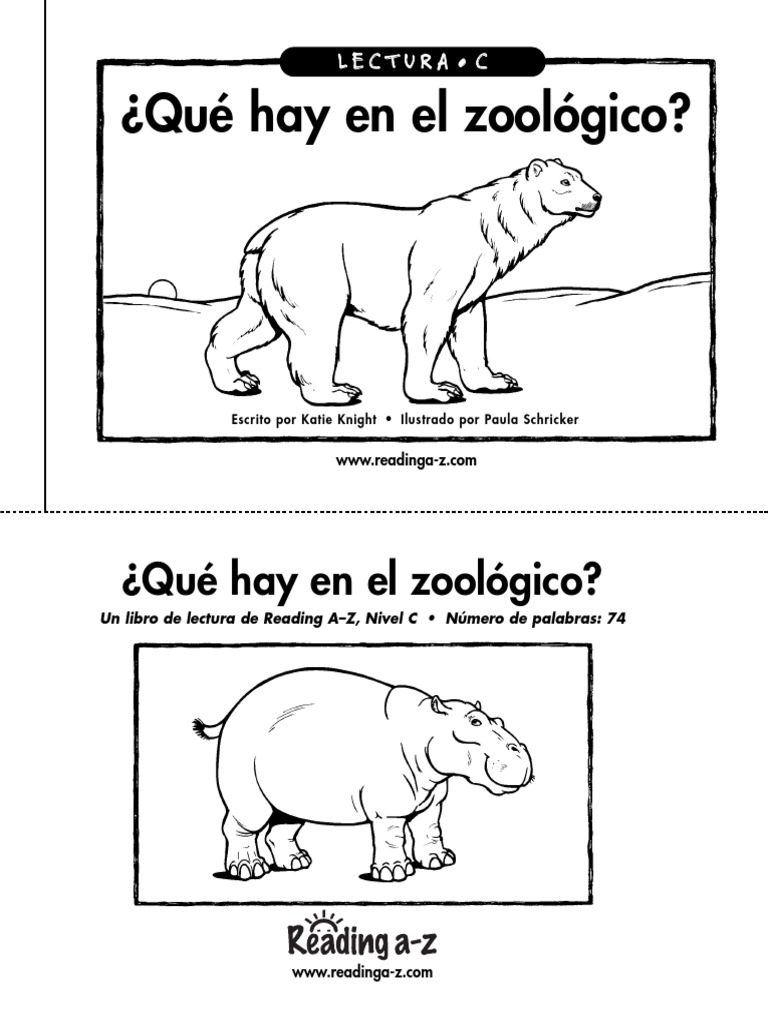 Que Hay en El Zoologico | PDF