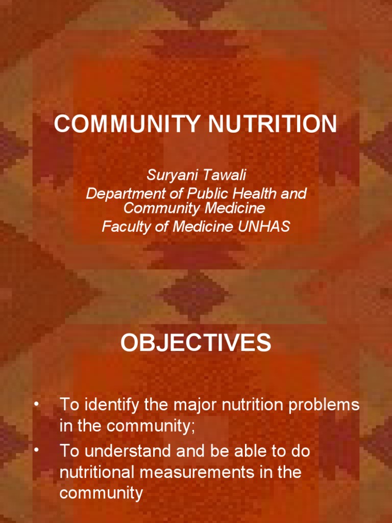 ! Community Nutrition | PDF | Human Nutrition | Malnutrition