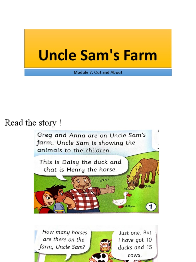 Uncle Sam's Farm Story and Activities | PDF