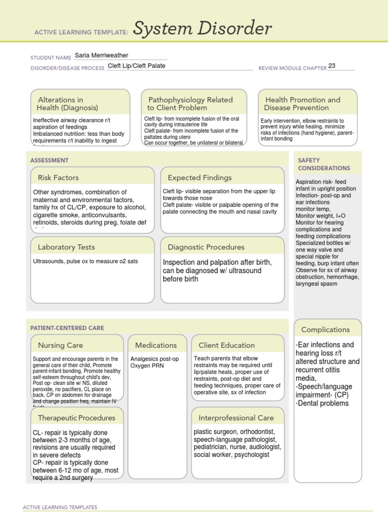 System Disorder CP CL | PDF | Medical Specialties | Clinical Medicine