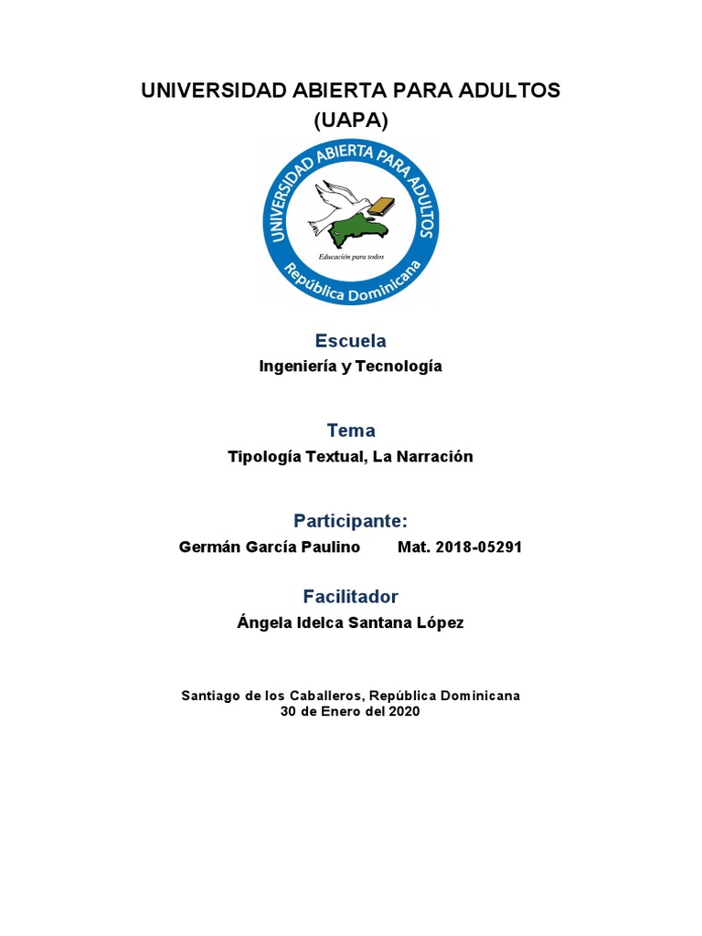 Tarea 2 Esp. 2 | PDF | Narrativa