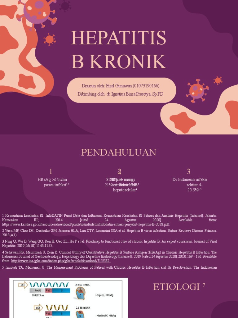 Hepatitis B Kronik: Disusun Oleh: Fizal Gunawan (01073190166) Dibimbing ...