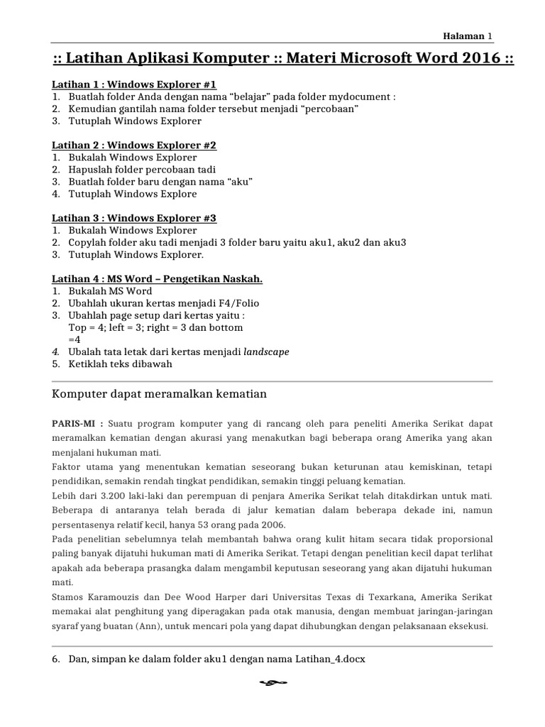 Modul Word Teknologi Perkantoran | PDF