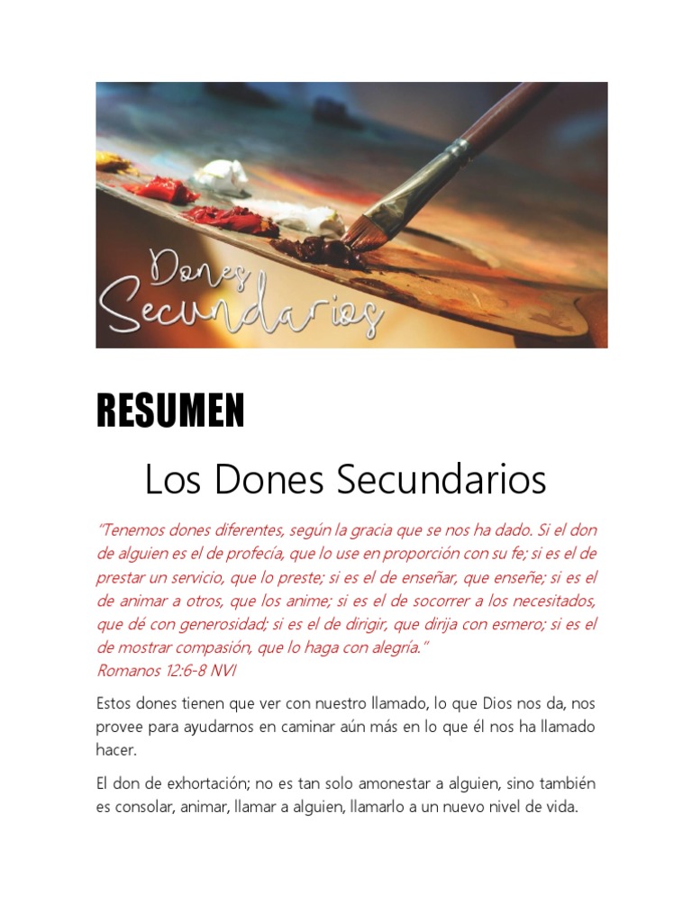 Dones Secundarios | PDF | Profecía | Alma