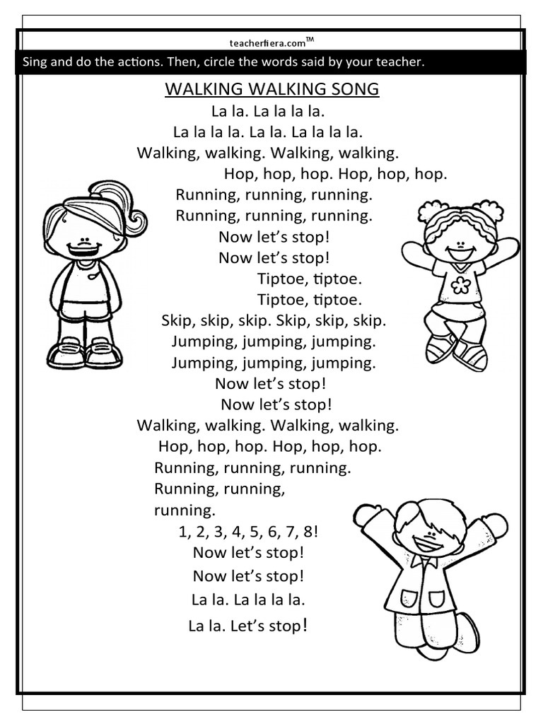 Walking Walking Worksheet | PDF | Leisure