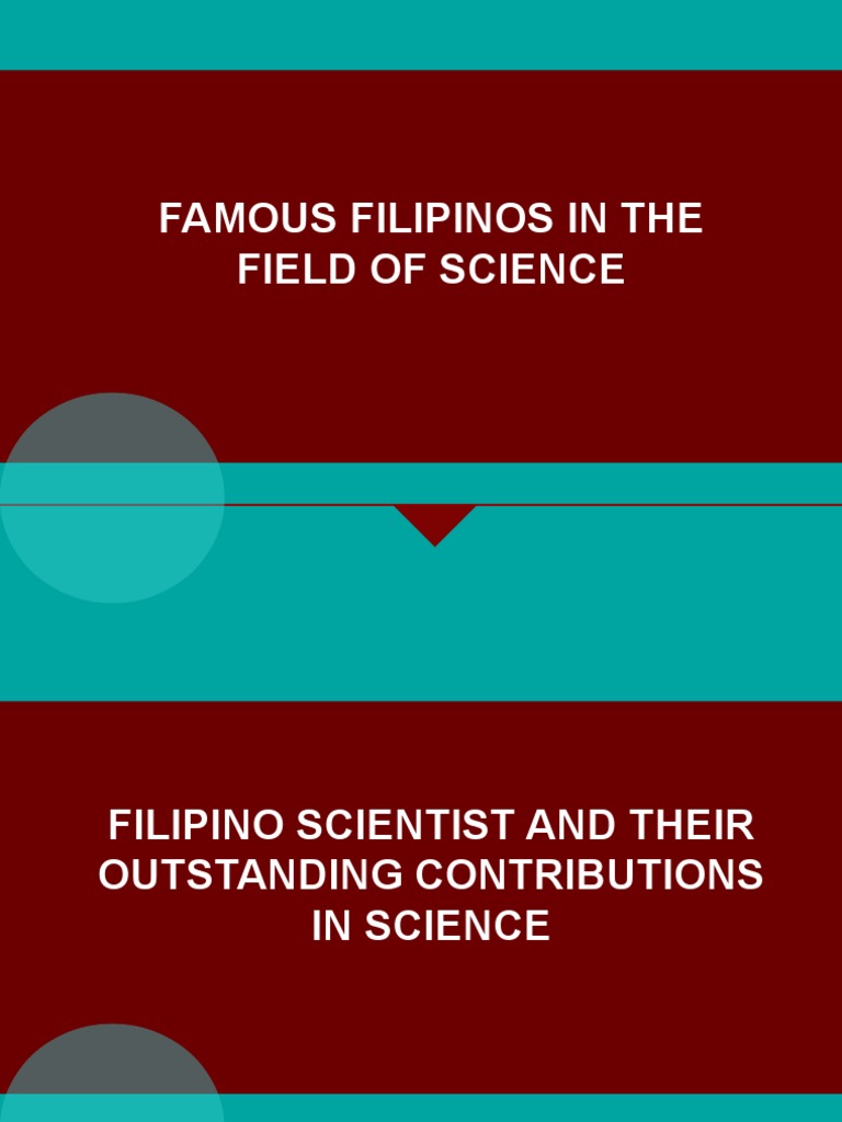 Famous Filipinos in The Field of Science | PDF