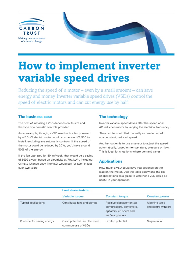 Variable Speed Drives | PDF | Engines | Electrical Engineering