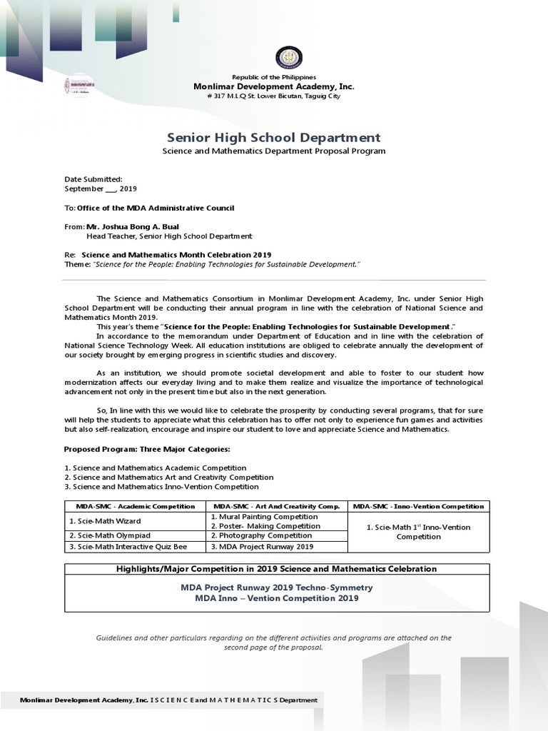 Sci-Math Month 2019 Program Overview | PDF | Creativity | Science