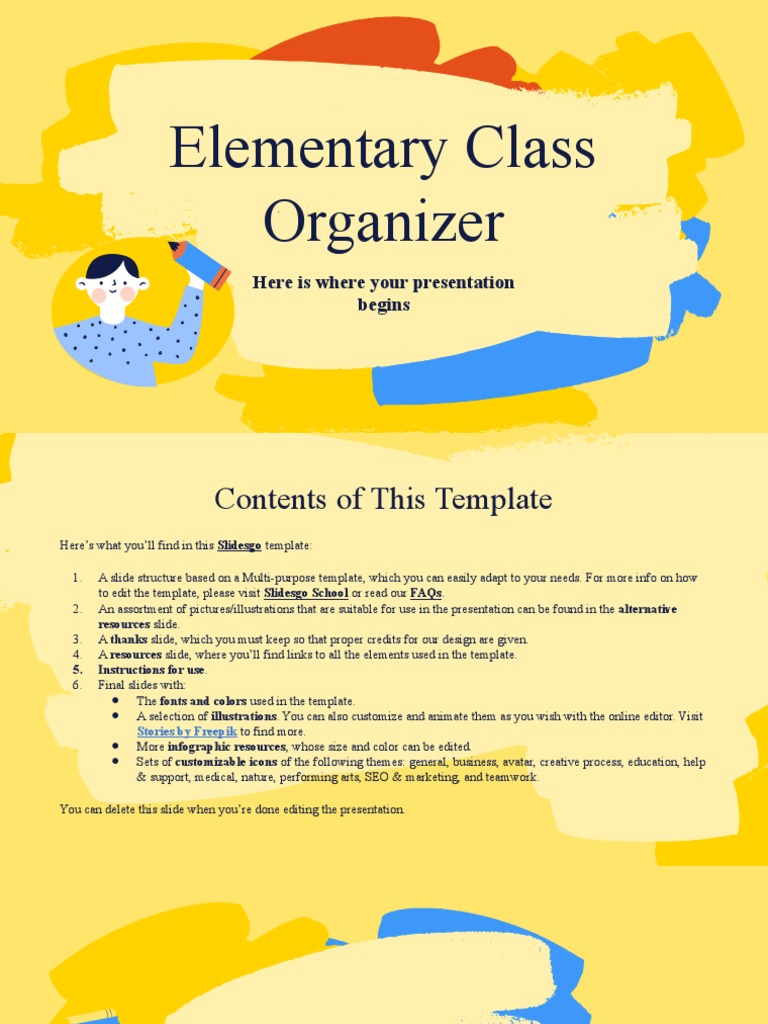 Elementary Class Organizer by Slidesgo | PDF | Neptune | Planets