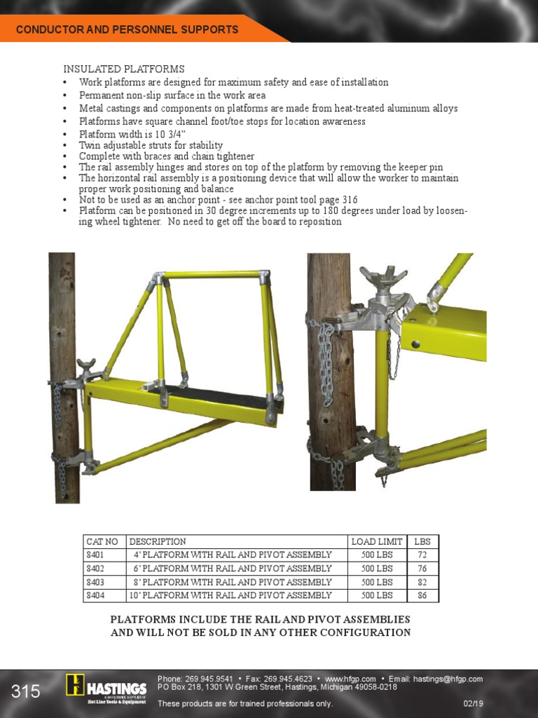 Conductor and Personnel Supports | PDF