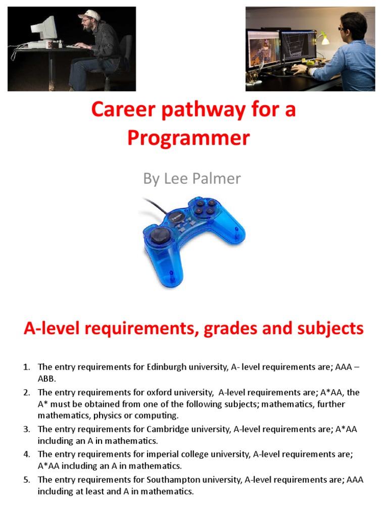 Career Pathway For A Programmer: by Lee Palmer | PDF | Programmer ...