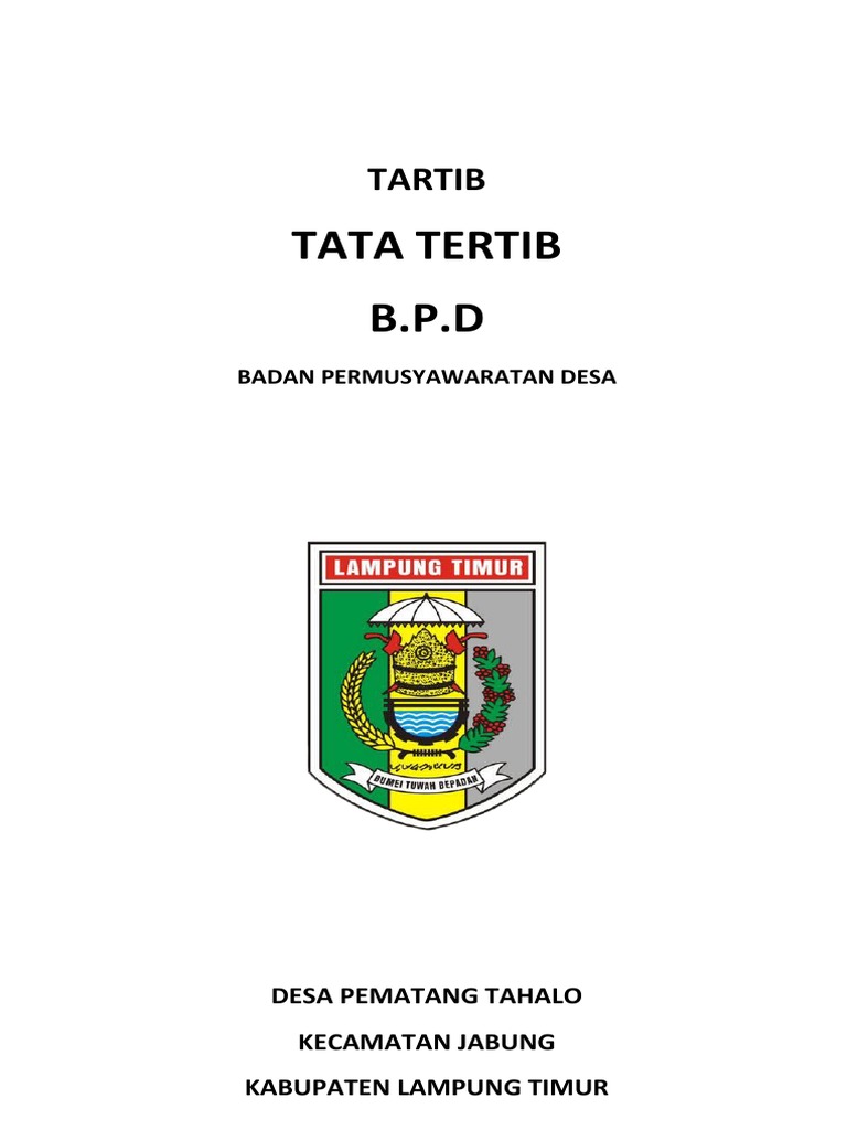 Tatib BPD Yang Benar | PDF