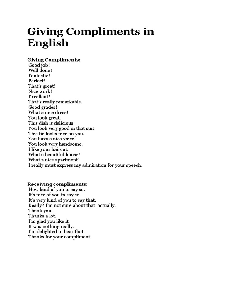 Compliments, Complaints, Likes and Dislikes | PDF