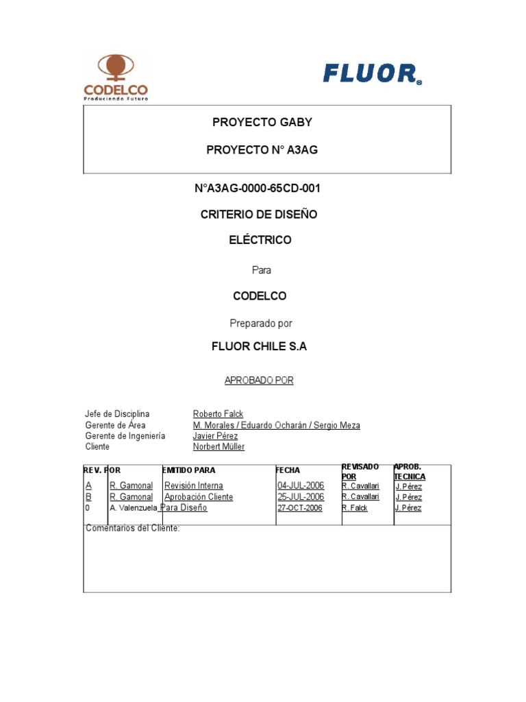 Criterio Eléctrico Proyecto Gaby | PDF | Transformador | Subestacion electrica