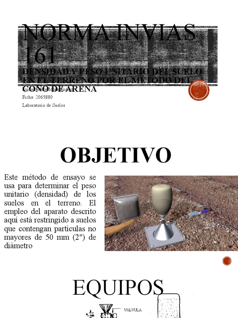 Norma Invias 161 - Luisa Mora | PDF | Humedad | Densidad