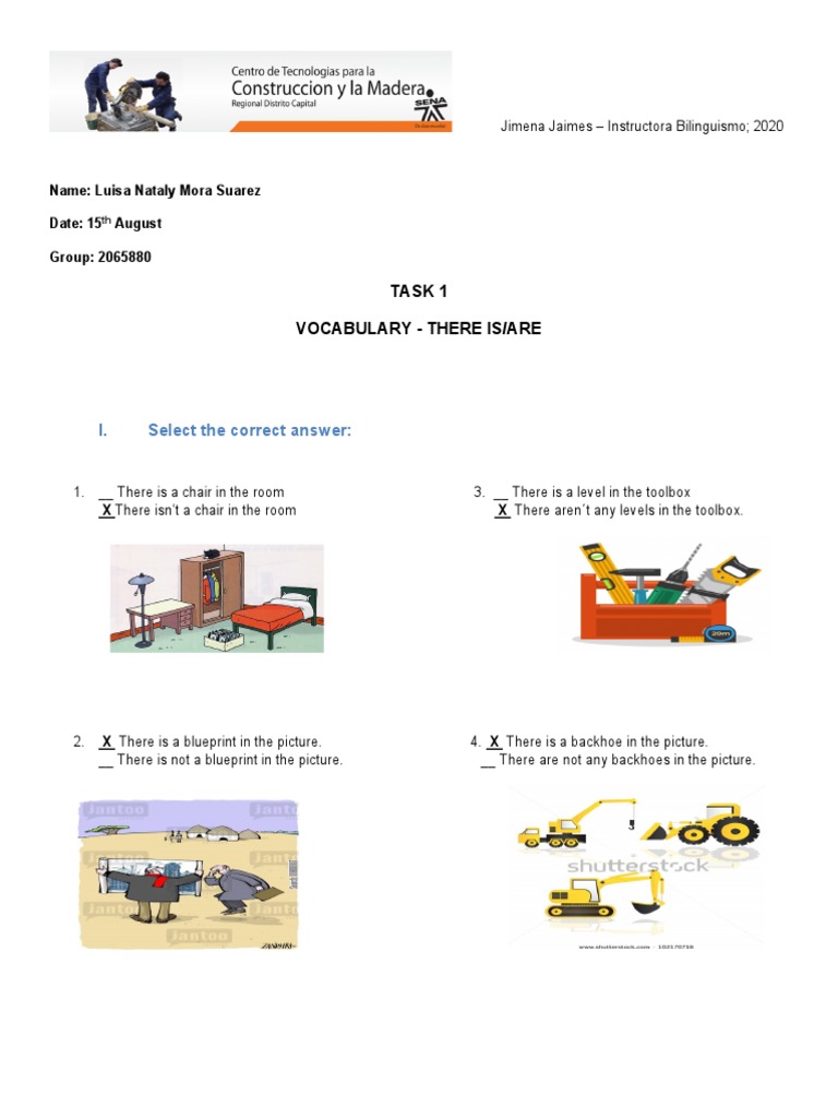 Vocabulary Task: There Is/Are Exercises | PDF | Structural Engineering ...