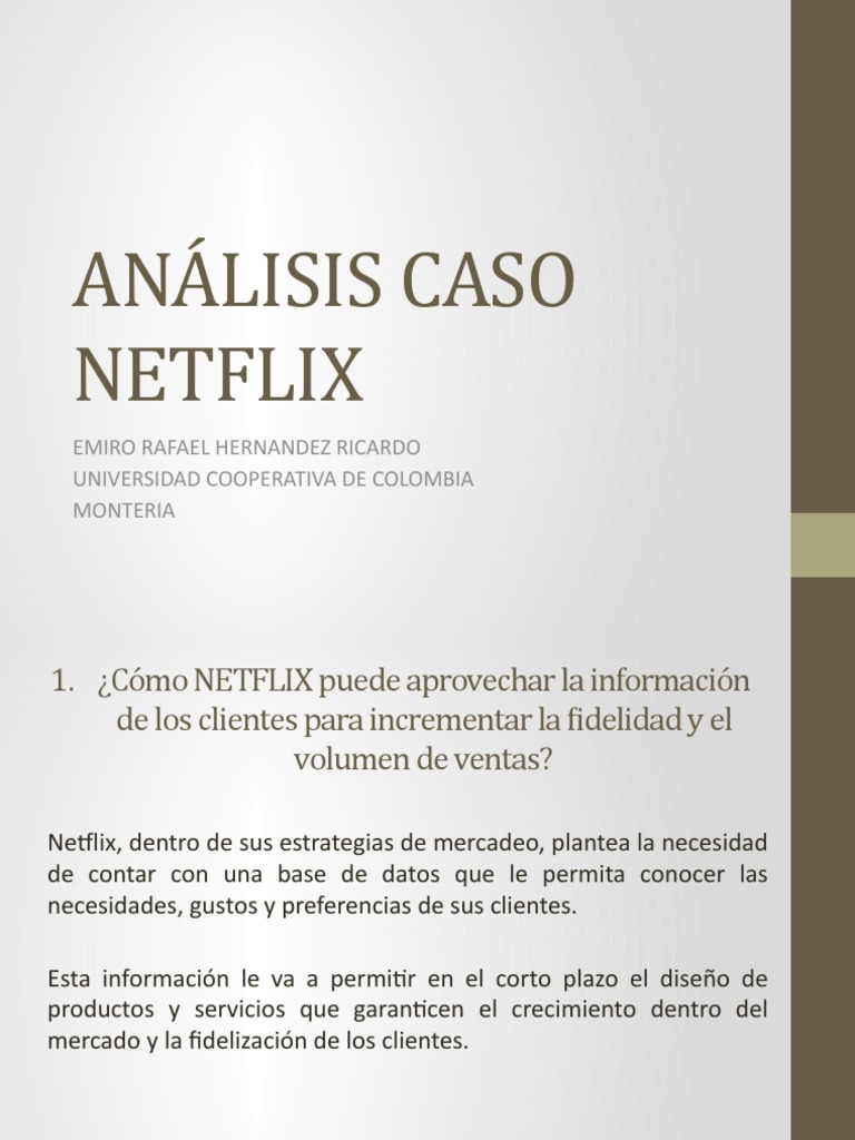 Estrategias de Netflix para Fidelizar Clientes | PDF | Netflix | Marketing