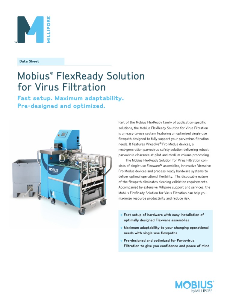 Mobius FlexReady Solution For Virus Filtration PDF | PDF | Filtration ...